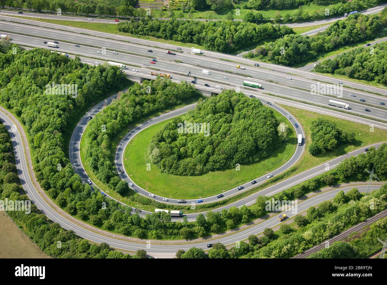 Traffic junction highway from the air hi-res stock photography and ...