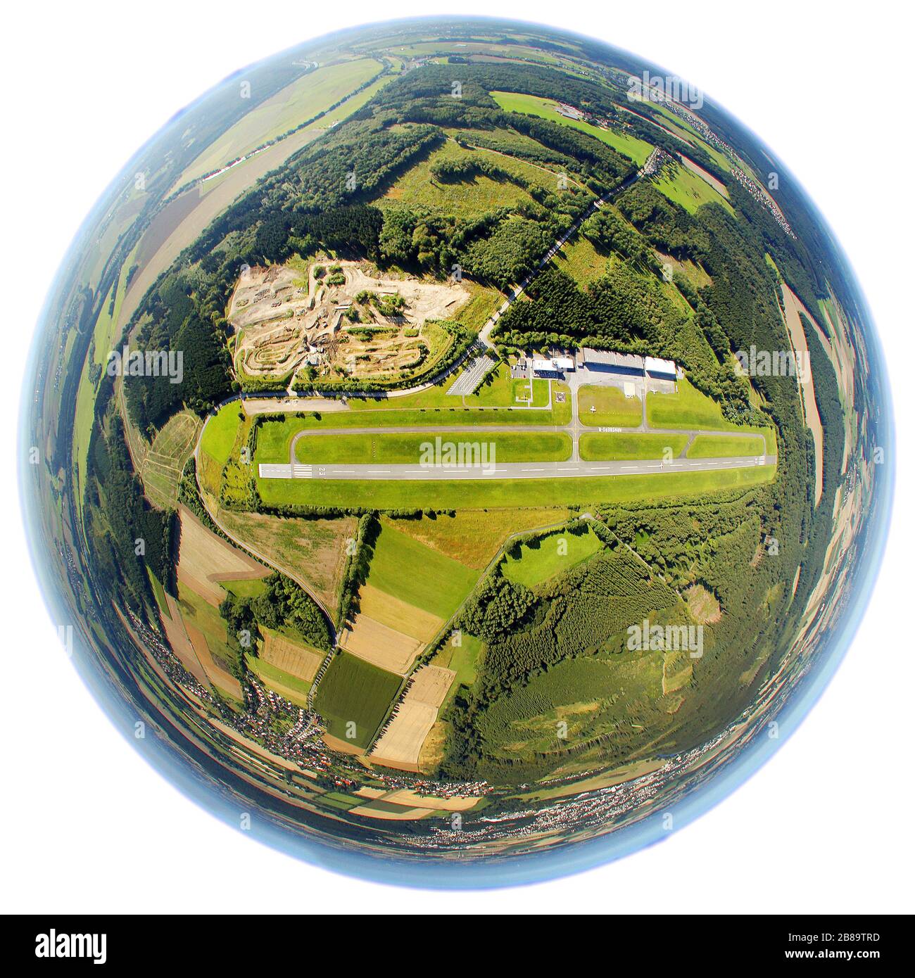 Airfield aerial view Cut Out Stock Images & Pictures - Alamy