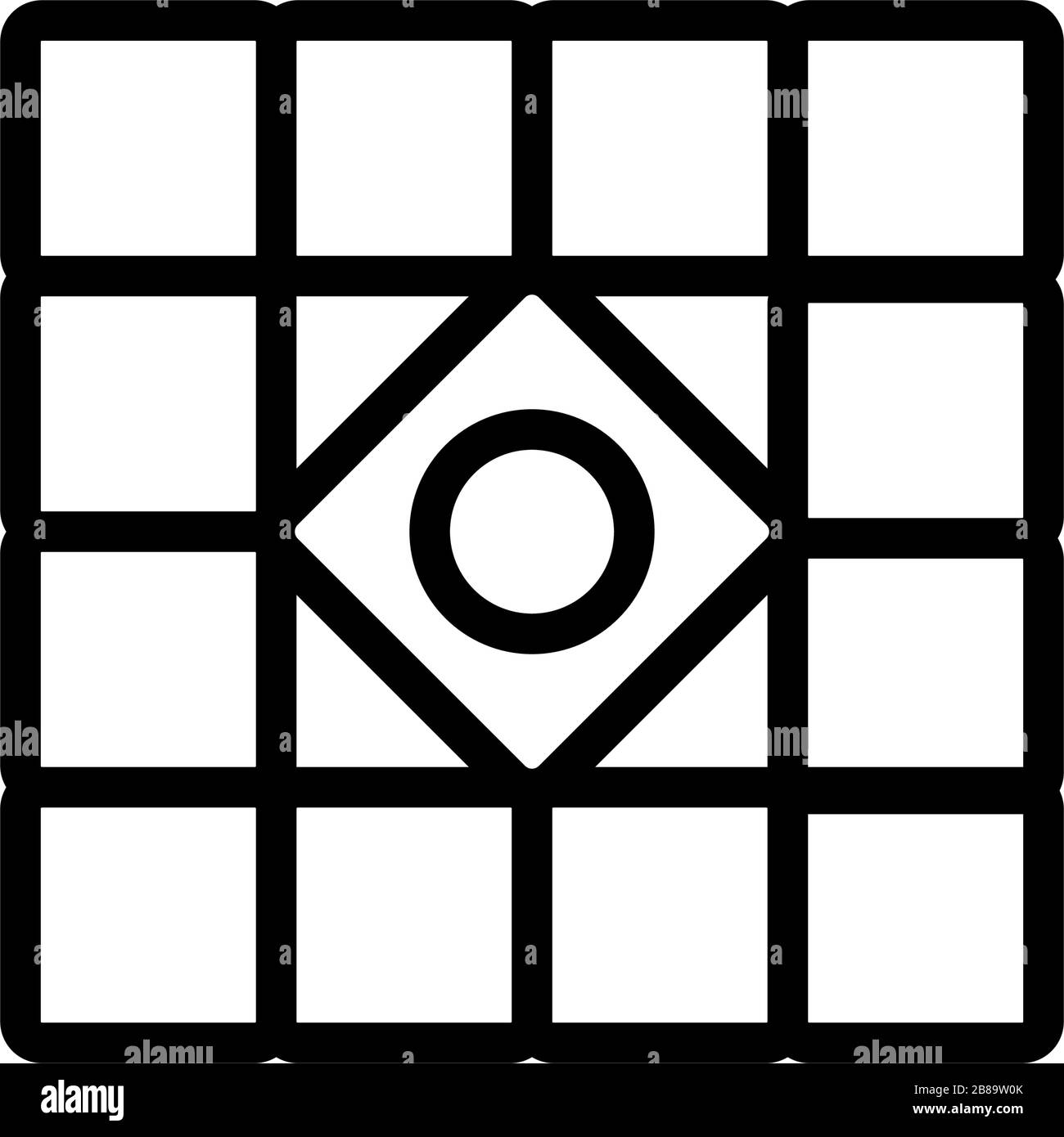 tile pattern icon vector outline illustration Stock Vector Image & Art ...