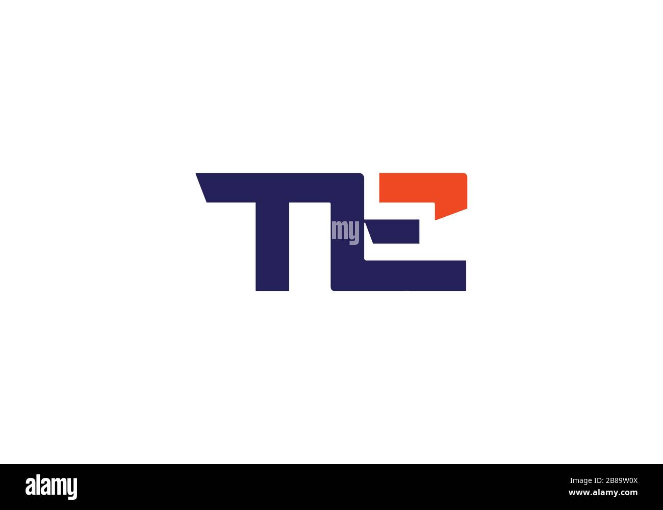 T E, TE Initial Letter Logo design vector template, Graphic Alphabet ...