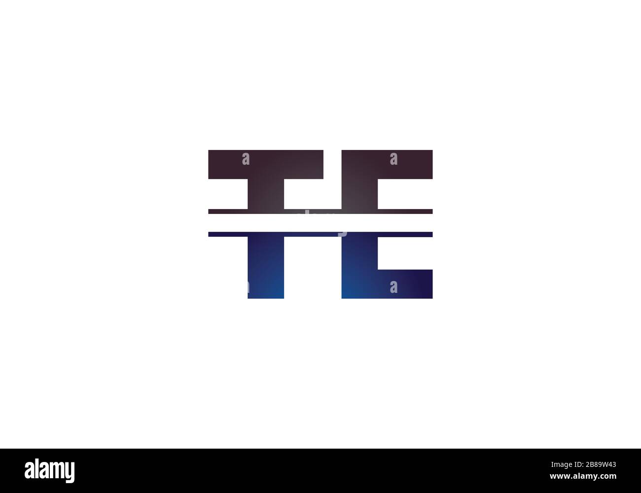 T E, TE Initial Letter Logo design vector template, Graphic Alphabet ...