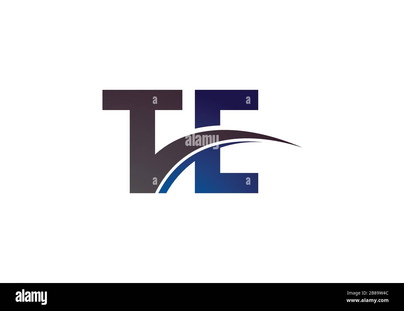 T E, TE Initial Letter Logo design vector template, Graphic Alphabet ...