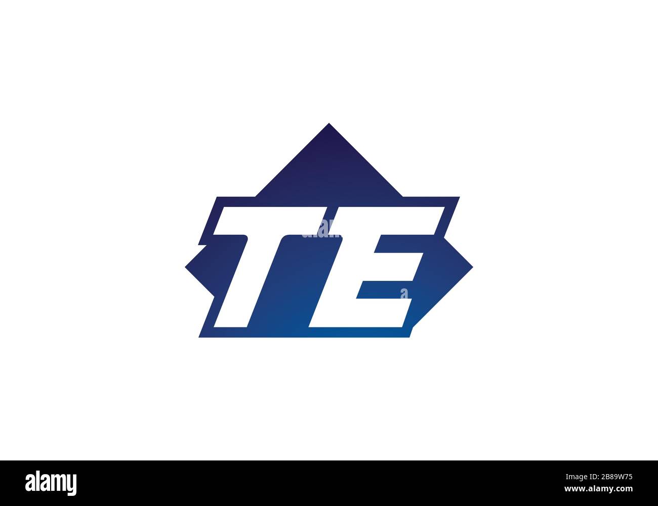 T E, TE Initial Letter Logo design vector template, Graphic Alphabet ...