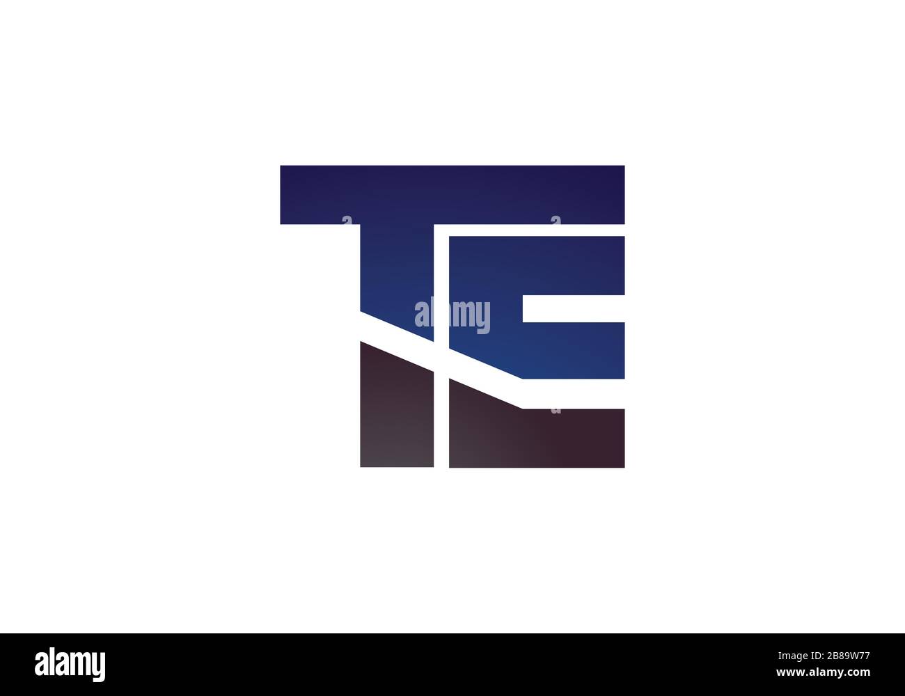 T E, TE Initial Letter Logo design vector template, Graphic Alphabet ...