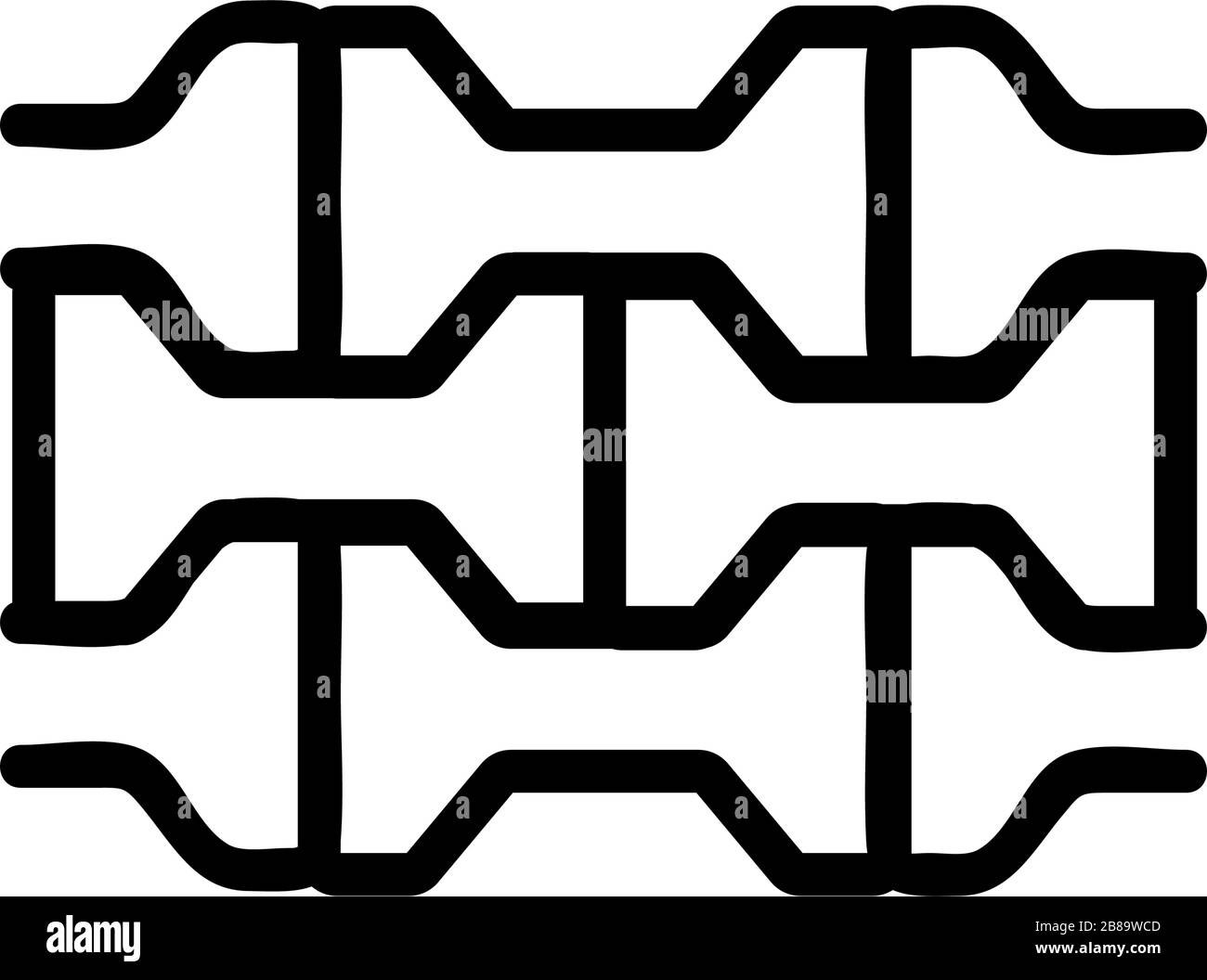 tile puzzle icon vector outline illustration Stock Vector Image & Art ...