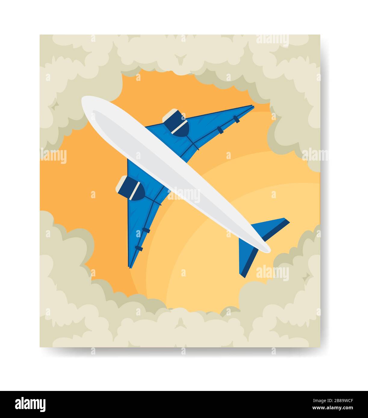 Travel time banner cartoon Cut Out Stock Images & Pictures - Alamy