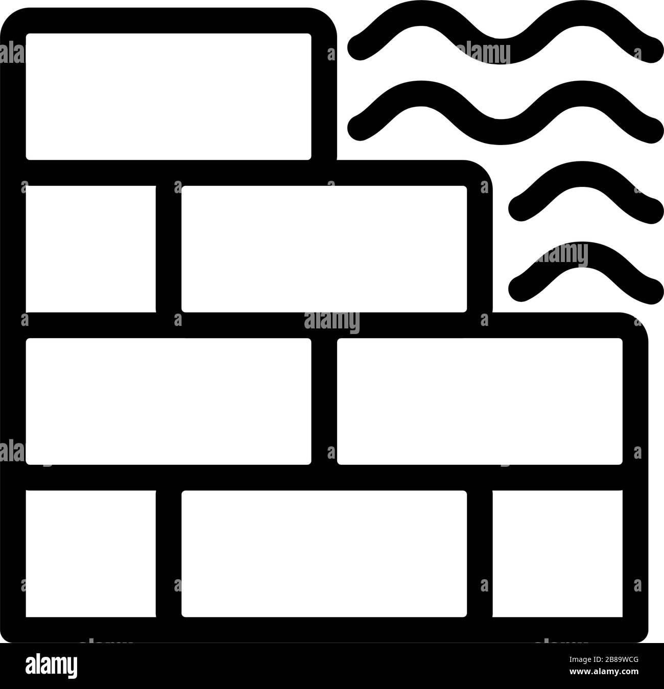 tiles on the road icon vector outline illustration Stock Vector Image ...