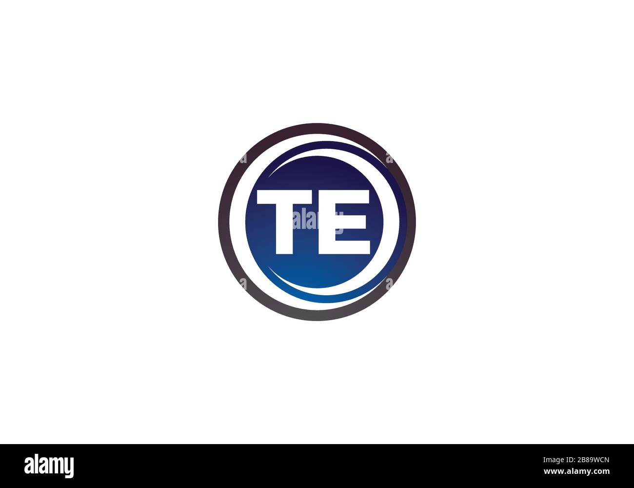 T E, TE Initial Letter Logo design vector template, Graphic Alphabet ...
