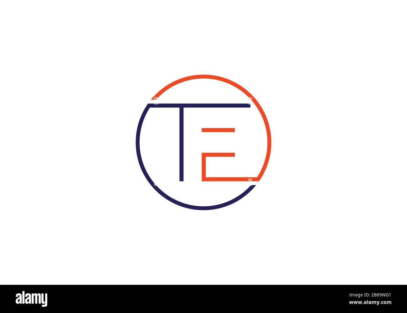 T E, TE Initial Letter Logo design vector template, Graphic Alphabet ...