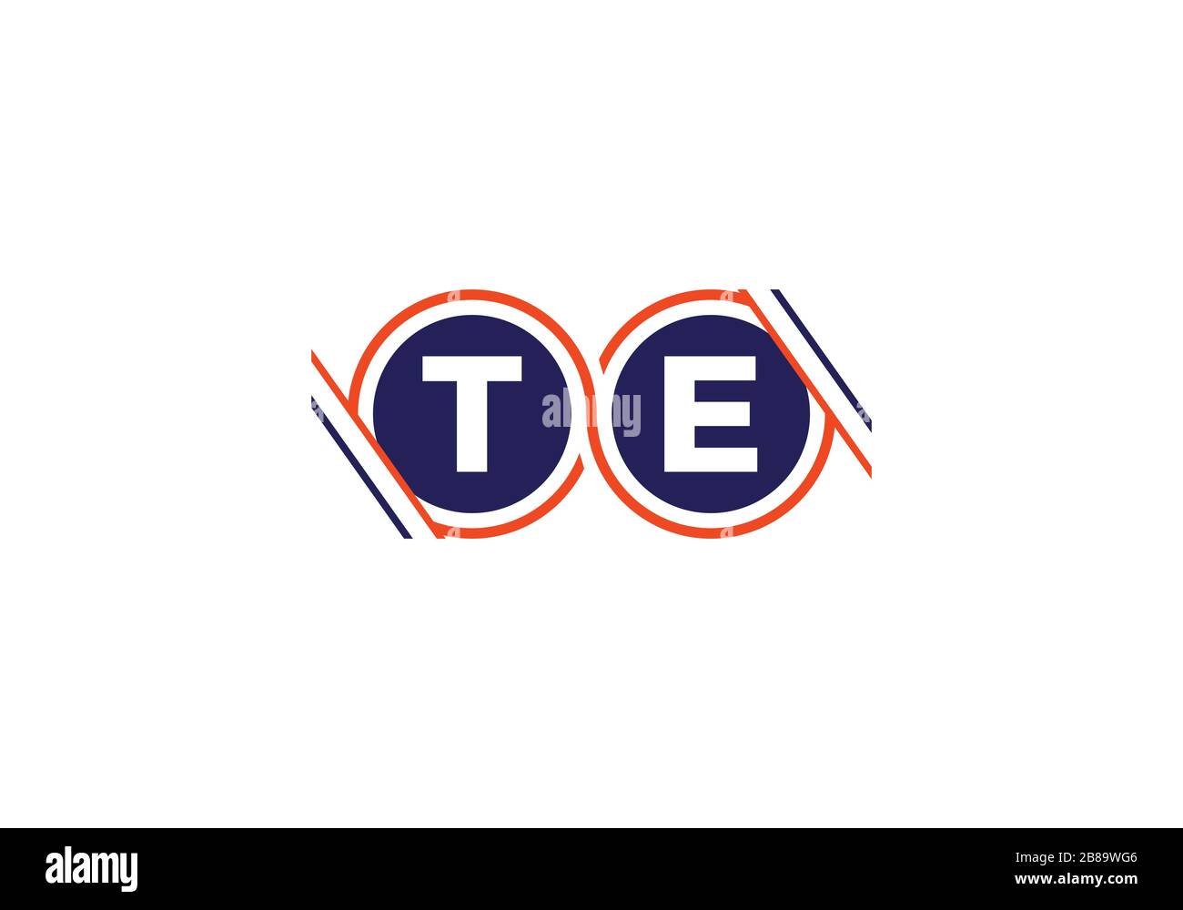 T E, TE Initial Letter Logo design vector template, Graphic Alphabet ...