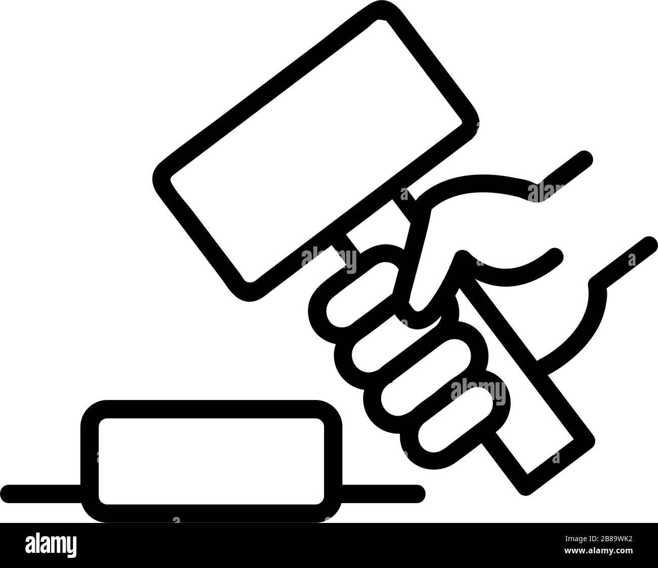 laying tile icon vector outline illustration Stock Vector Image & Art ...