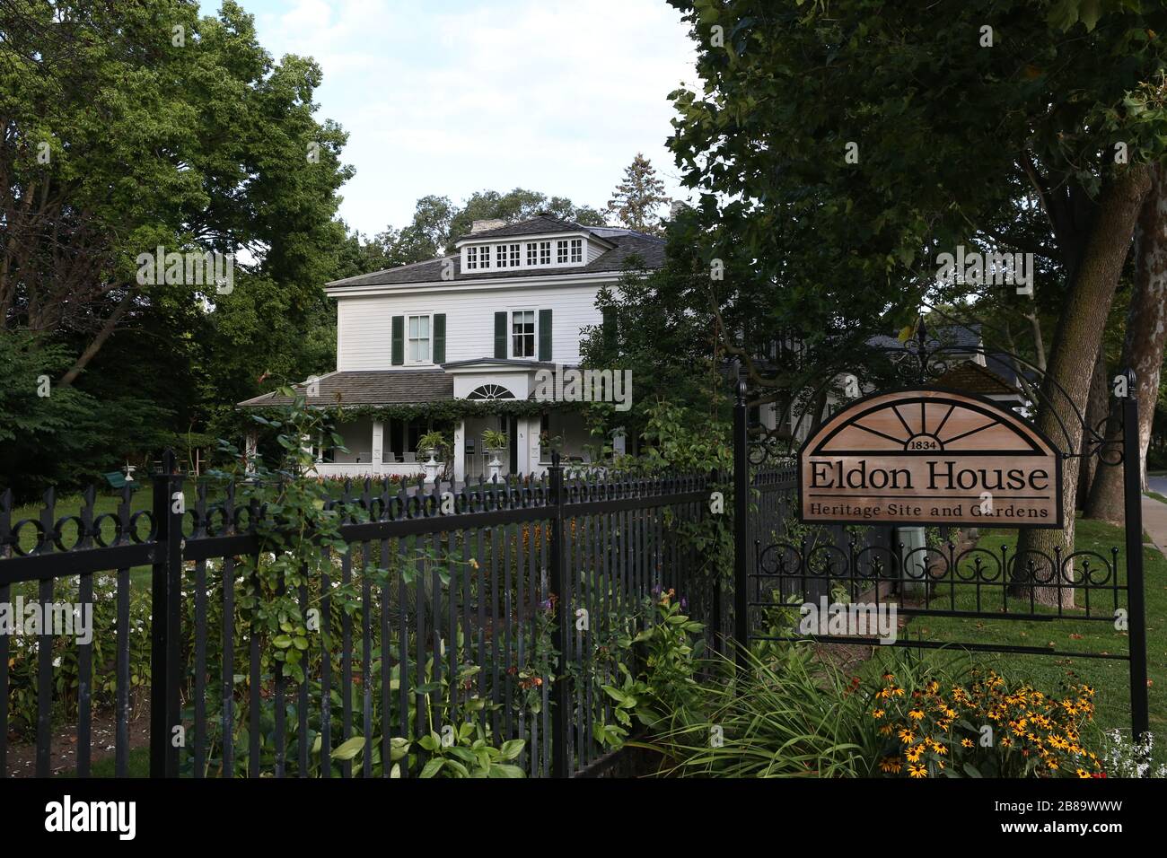 Historic Eldon House Museum in London Ontario Canada Stock Photo - Alamy