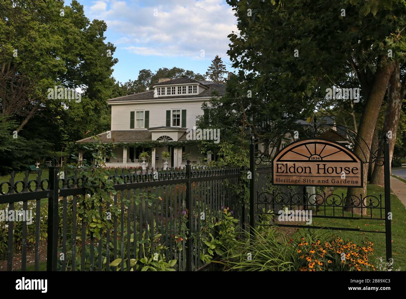 Historic Eldon House Museum in London Ontario Canada Stock Photo - Alamy