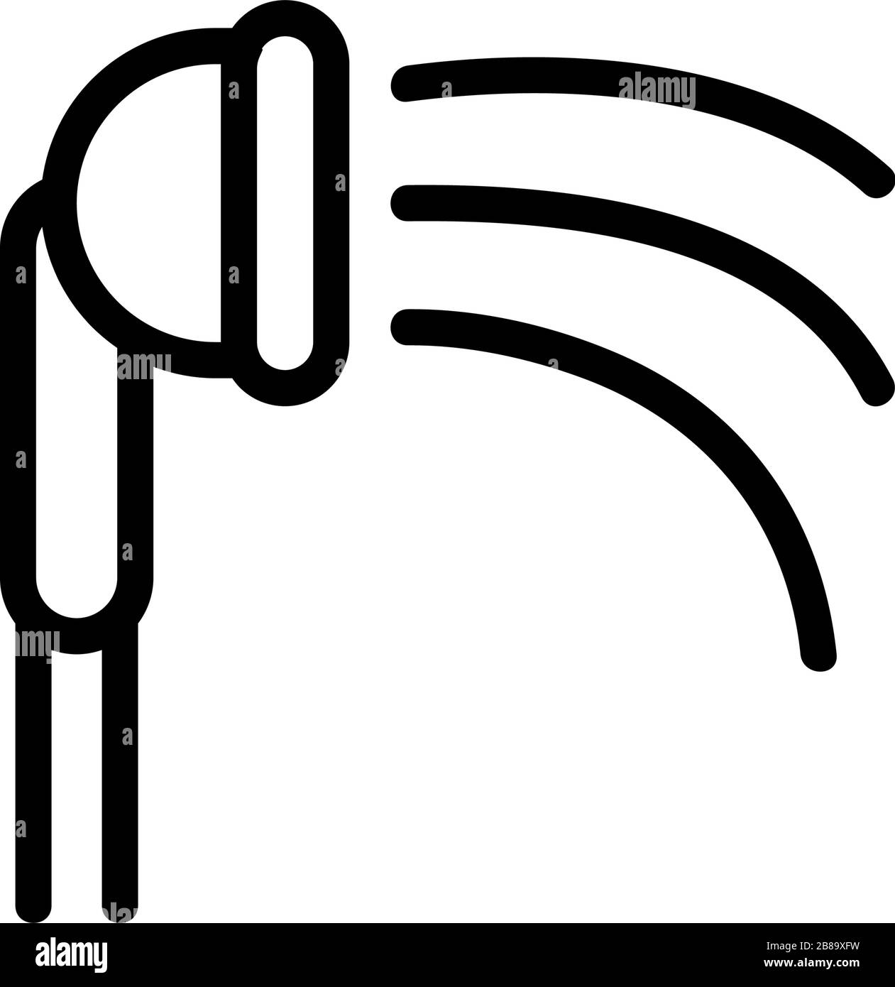 shower water icon vector outline illustration Stock Vector Image & Art ...