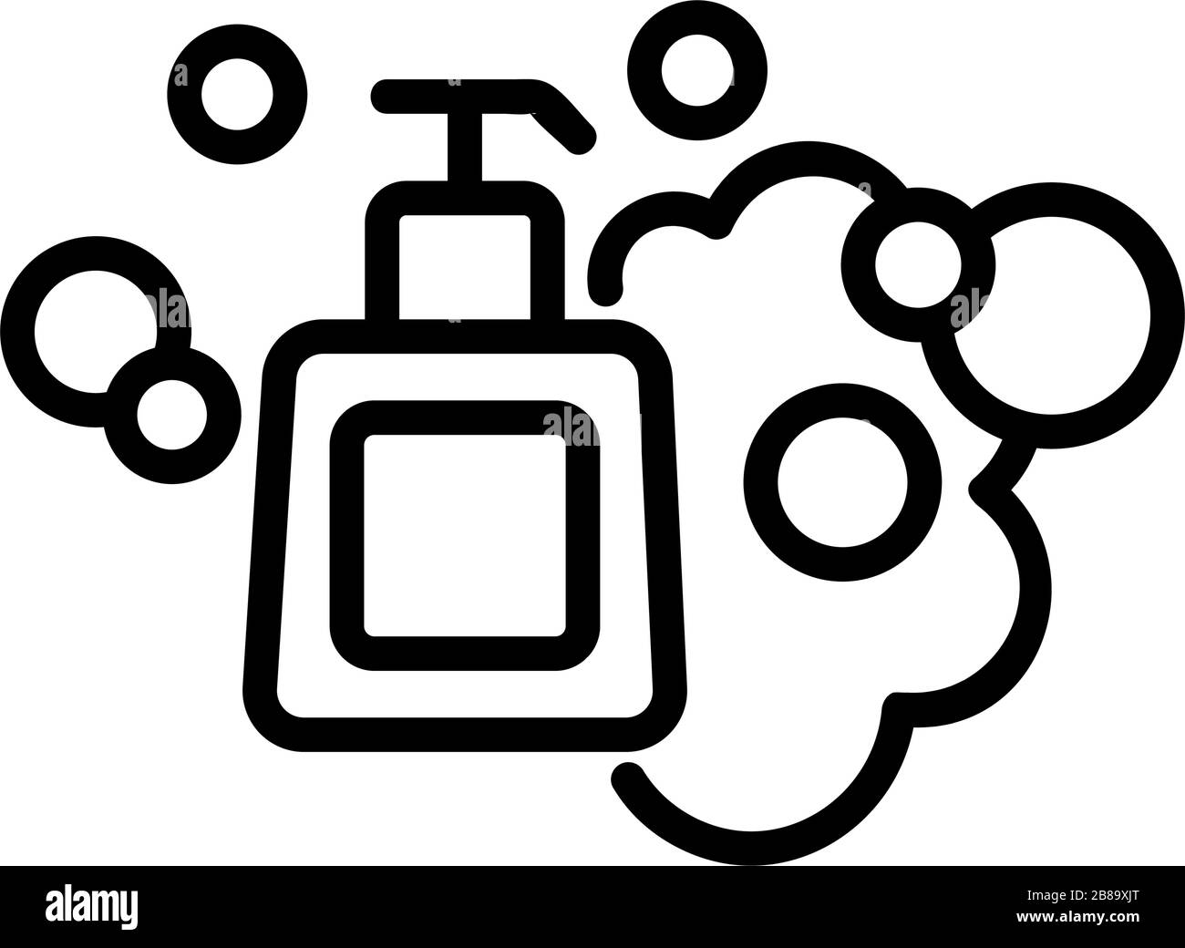 shampoo bath icon vector outline illustration Stock Vector Image & Art ...