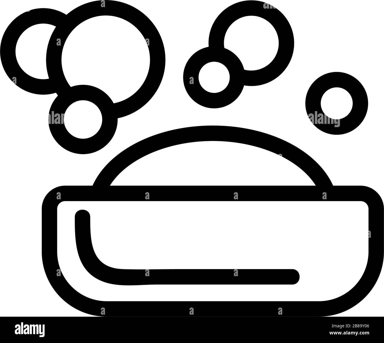 soap foam icon vector outline illustration Stock Vector Image & Art - Alamy