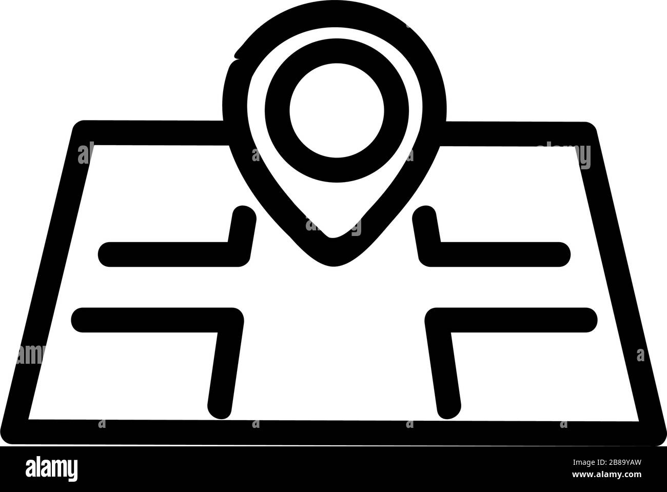 Navigator map icon vector outline illustration Stock Vector Image & Art ...