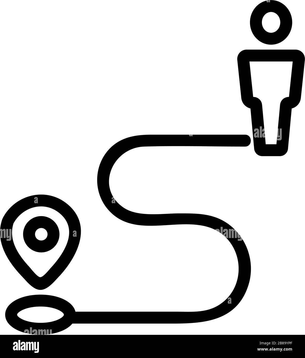 travel itinerary icon vector outline illustration Stock Vector Image ...