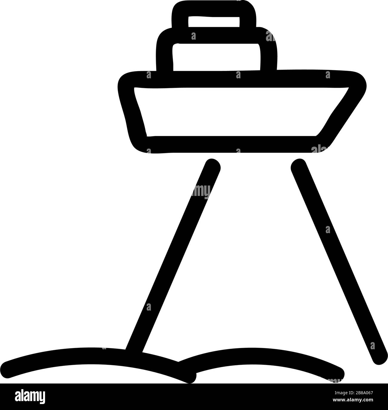 ship sonar icon vector outline illustration Stock Vector Image & Art ...