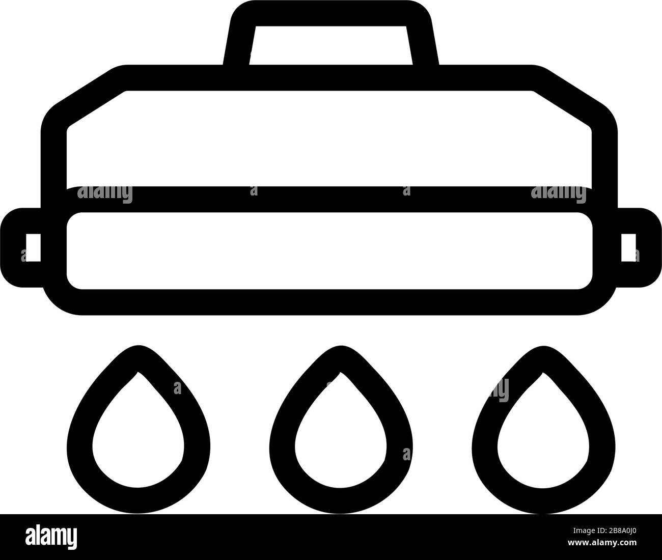 refill printer icon vector outline illustration Stock Vector Image ...