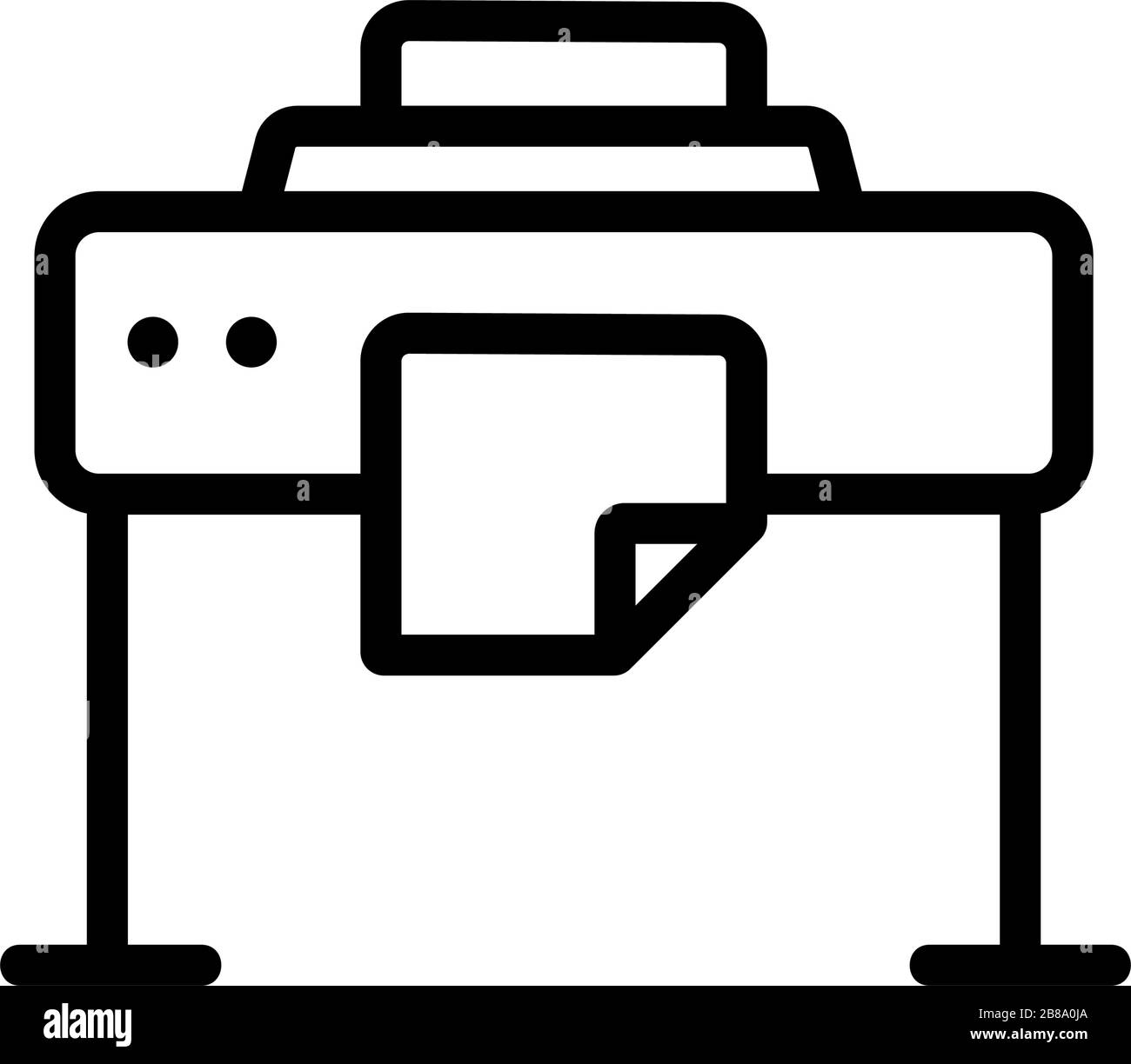 large format printer icon vector outline illustration Stock Vector ...