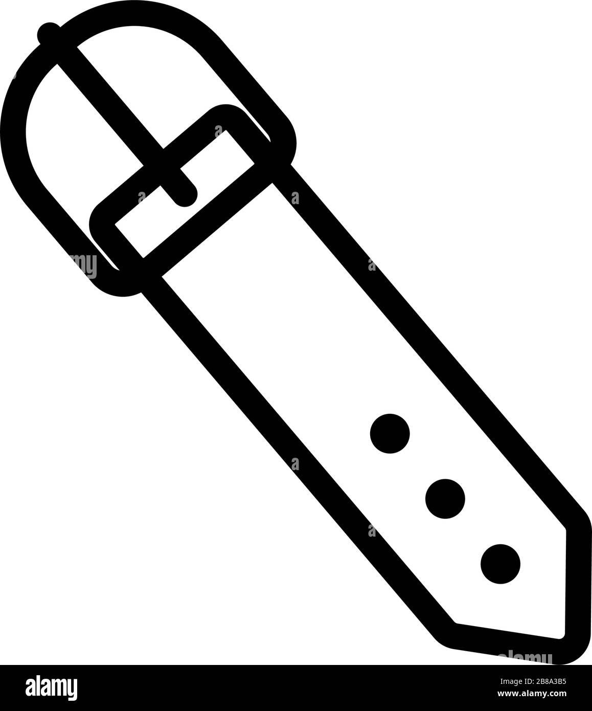 leather strap icon vector outline illustration Stock Vector Image & Art ...