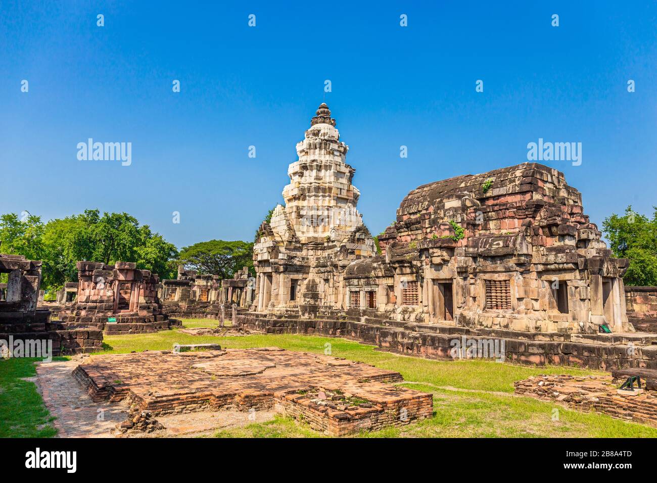 Prasat Phanom Wan Historical Park, Nakhon ratchasima, Thailand. Built ...