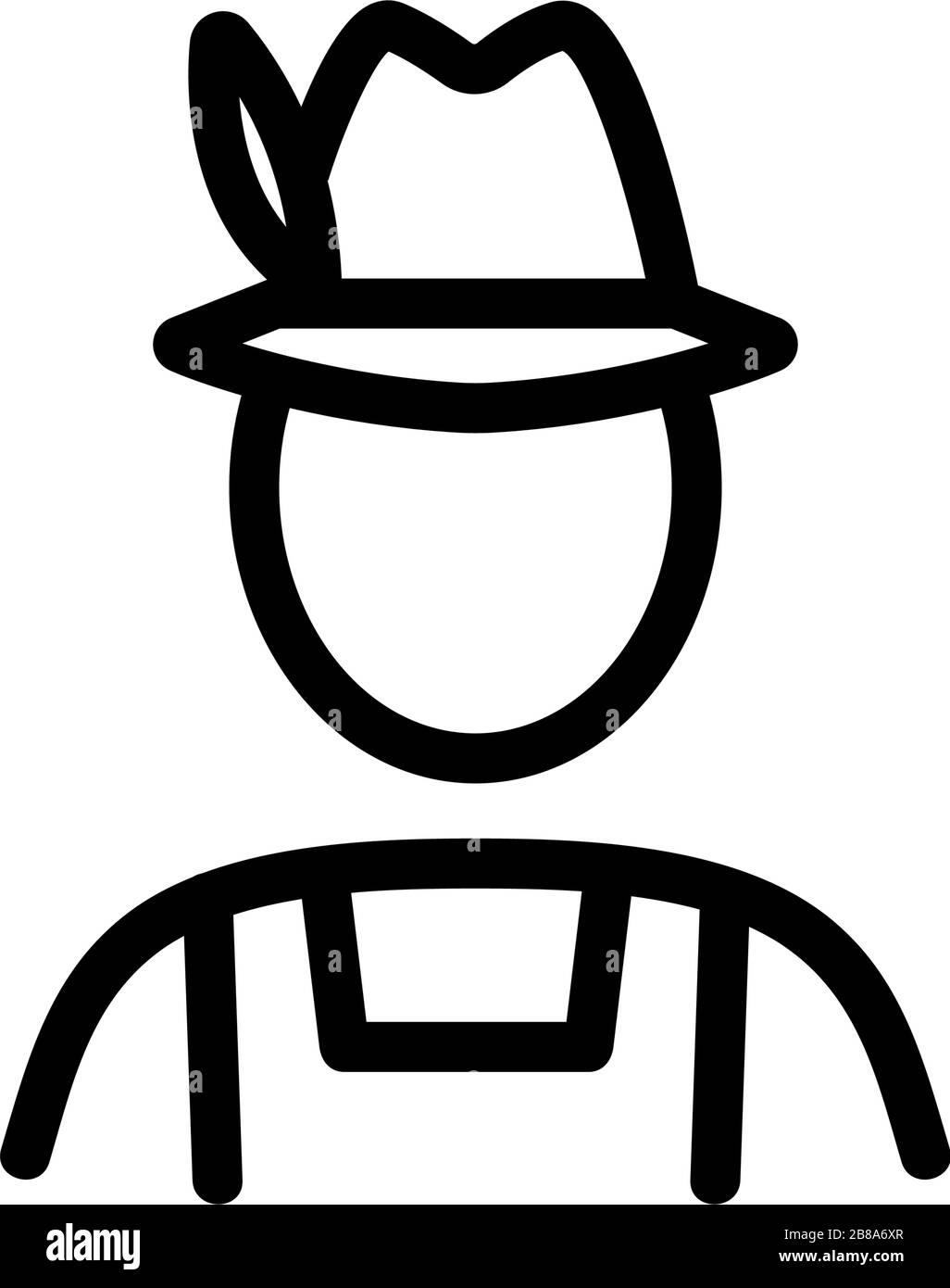 Germany male icon vector outline illustration Stock Vector Image & Art ...