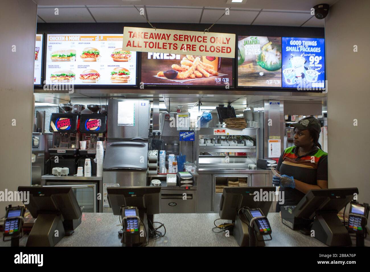 Empty burger king restaurant hi-res stock photography and images - Alamy