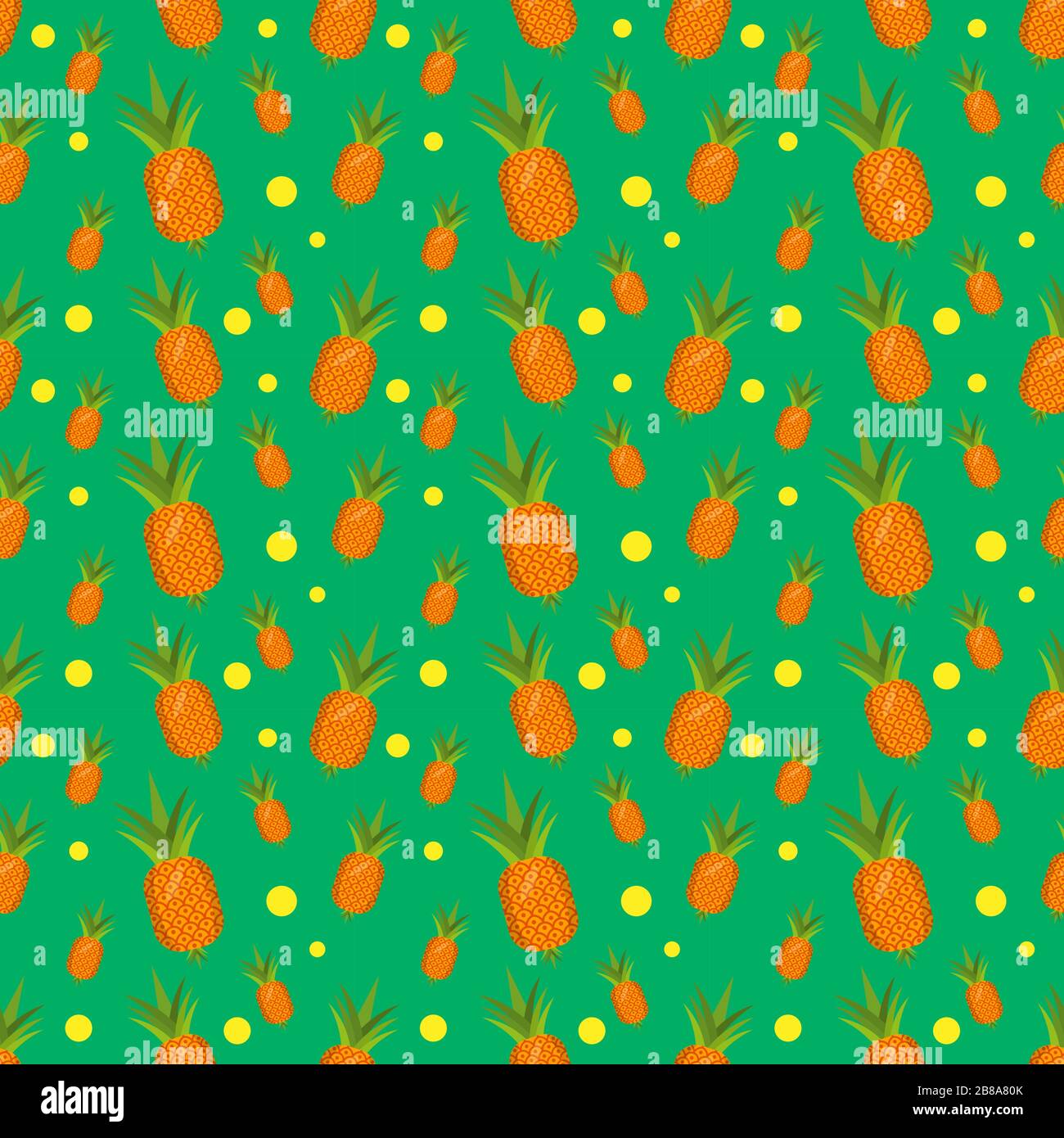 pineapple seamless pattern background vector illustration Stock Vector ...