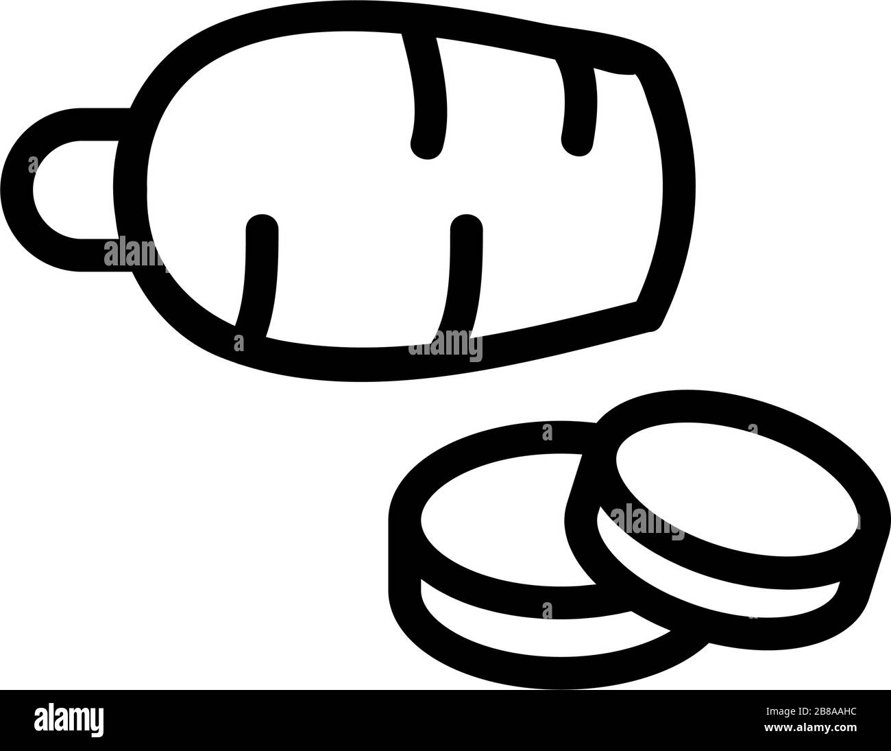 carrots sliced icon vector outline illustration Stock Vector Image ...