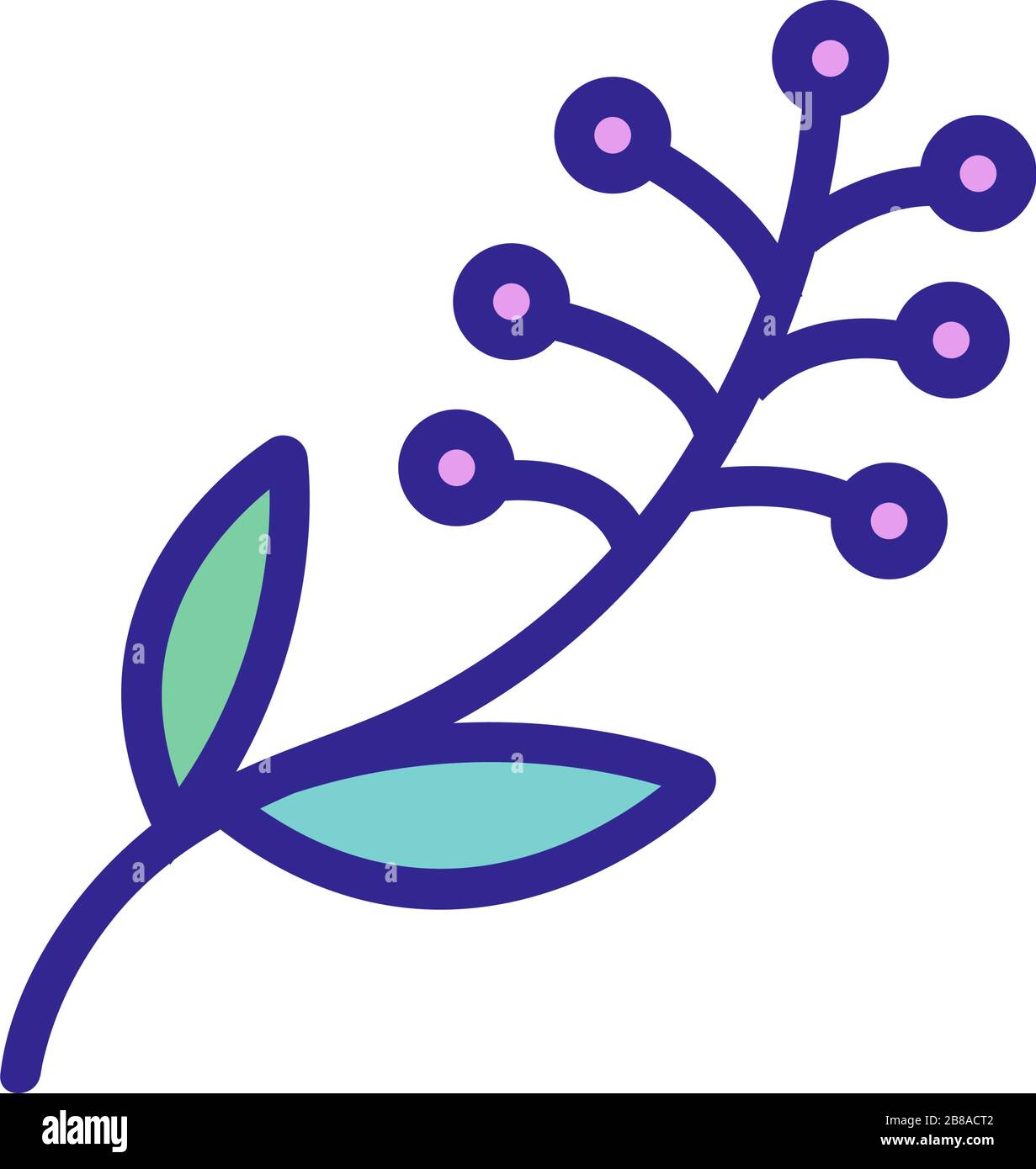 a wild plant icon vector outline illustration Stock Vector Image & Art ...