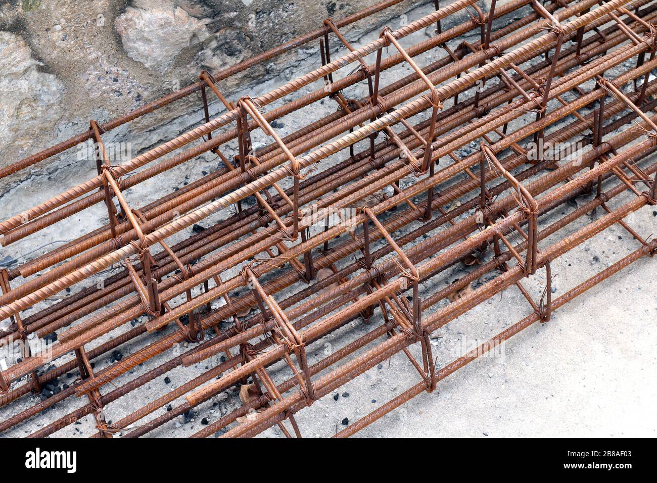 Steel bar, Rebar for construction,Rust on steel wire, Steel bar rust ...