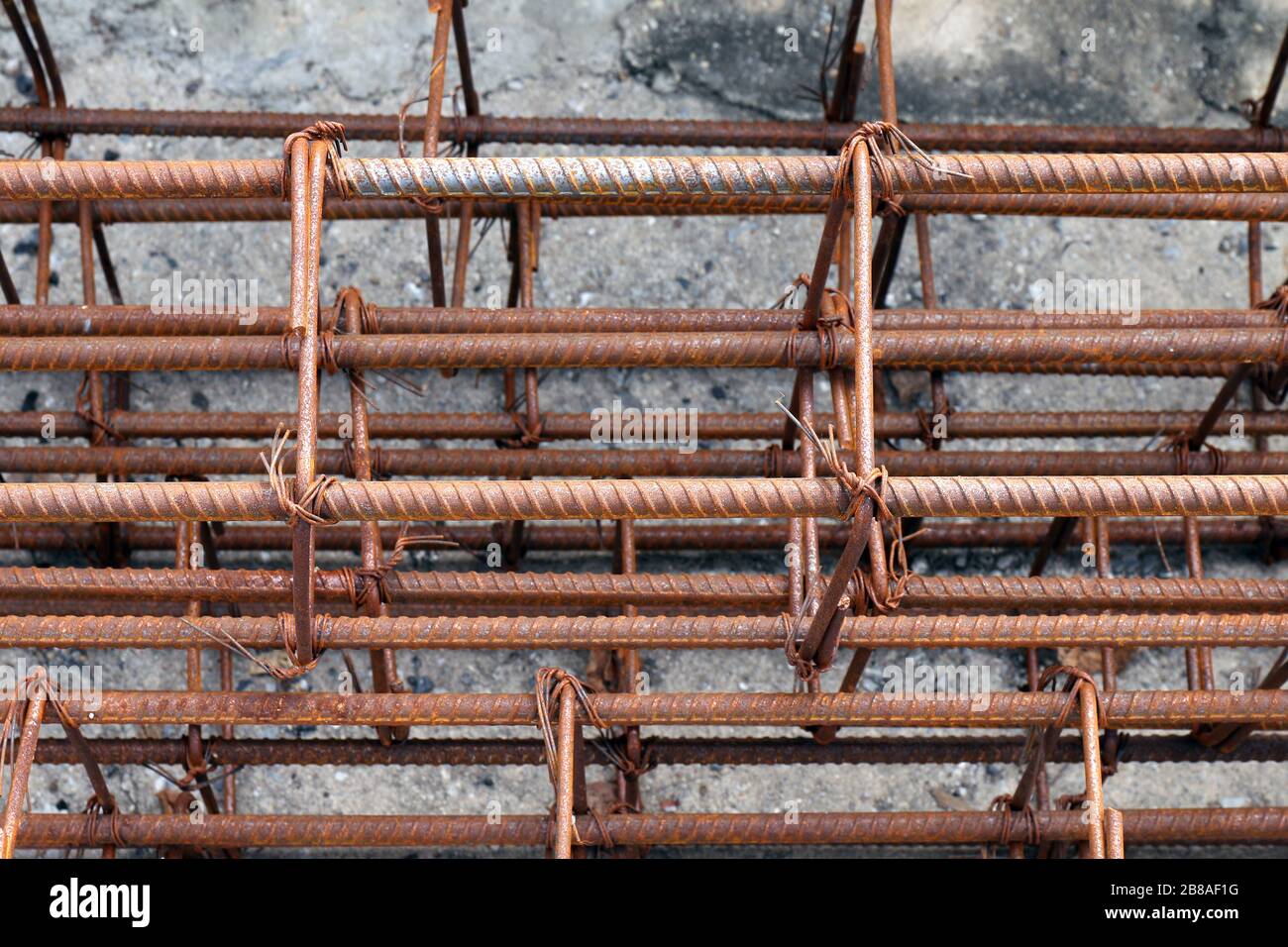 Steel bar, Rebar for construction,Rust on steel wire, Steel bar rust ...
