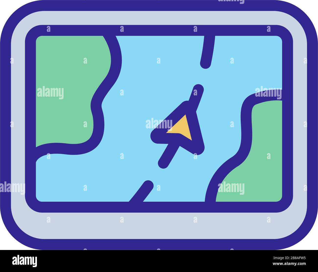 locator app icon vector outline illustration Stock Vector Image & Art ...