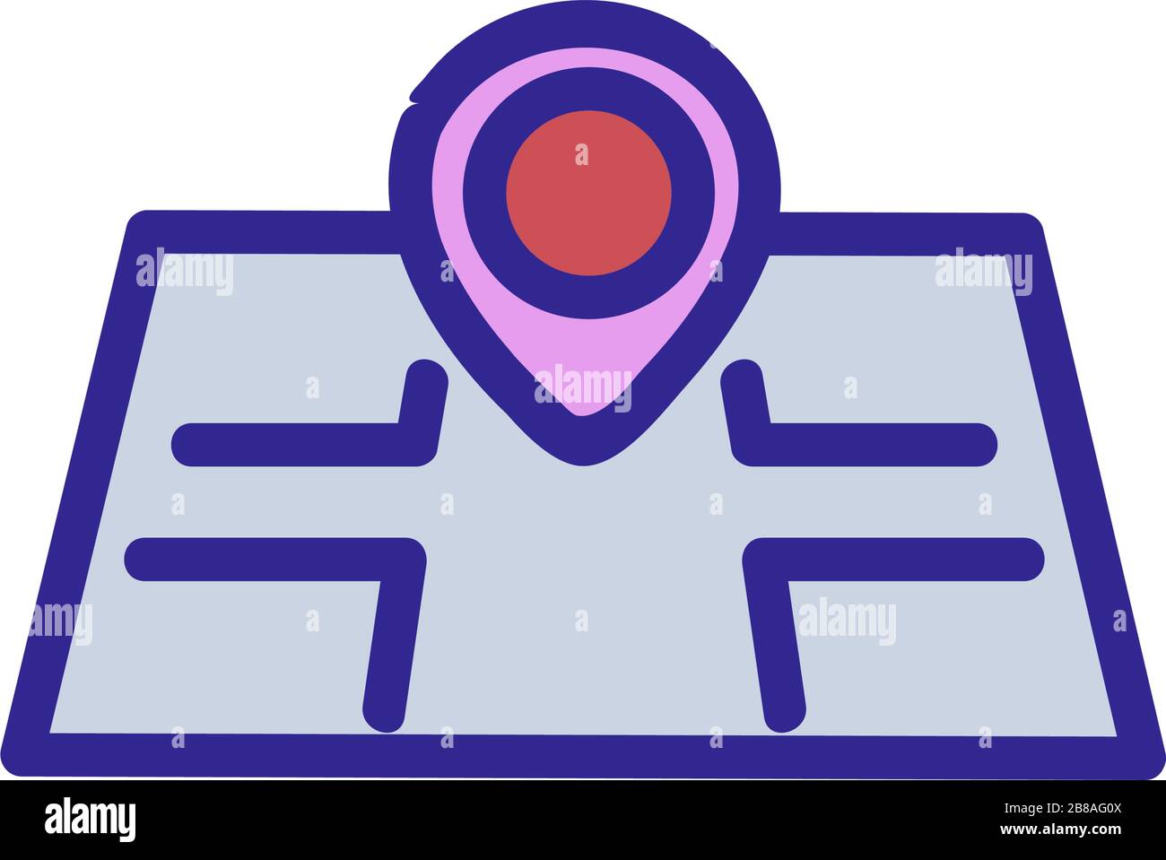 Navigator map icon vector outline illustration Stock Vector Image & Art ...