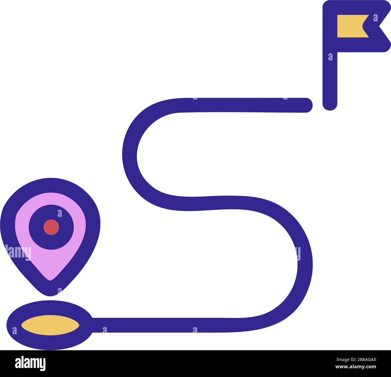 the trail icon vector outline illustration Stock Vector Image & Art - Alamy