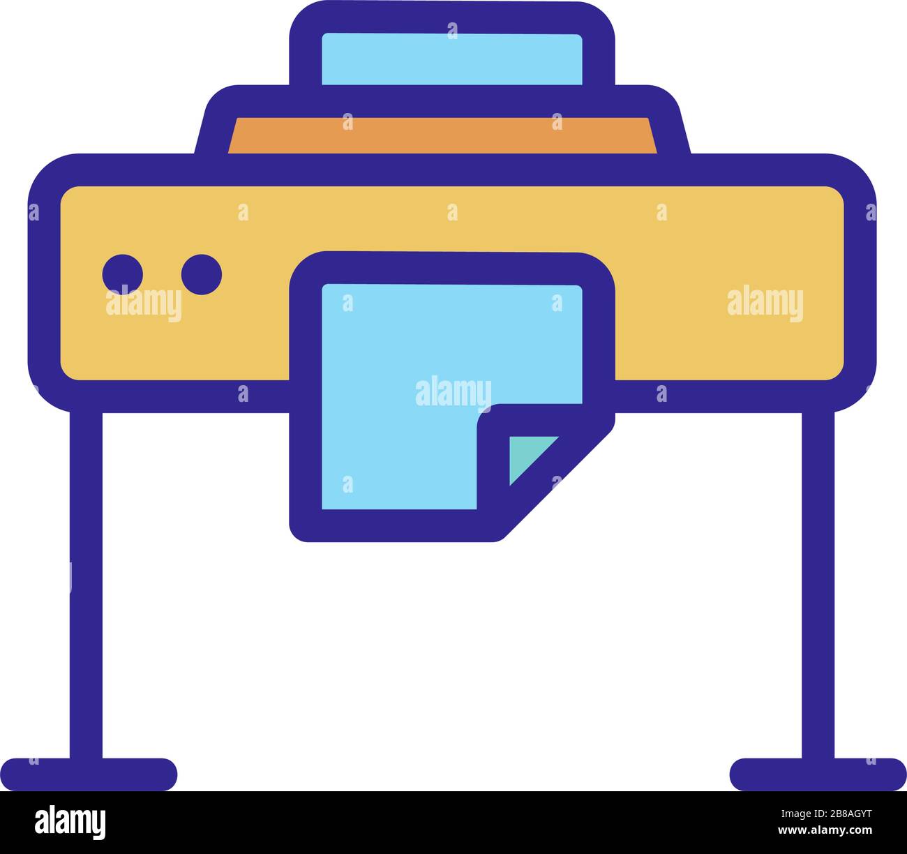 large format printer icon vector outline illustration Stock Vector ...