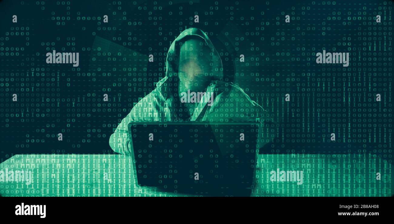 Hacker Stealing Data with Binary Data Technology Abstract Stock Photo - Alamy