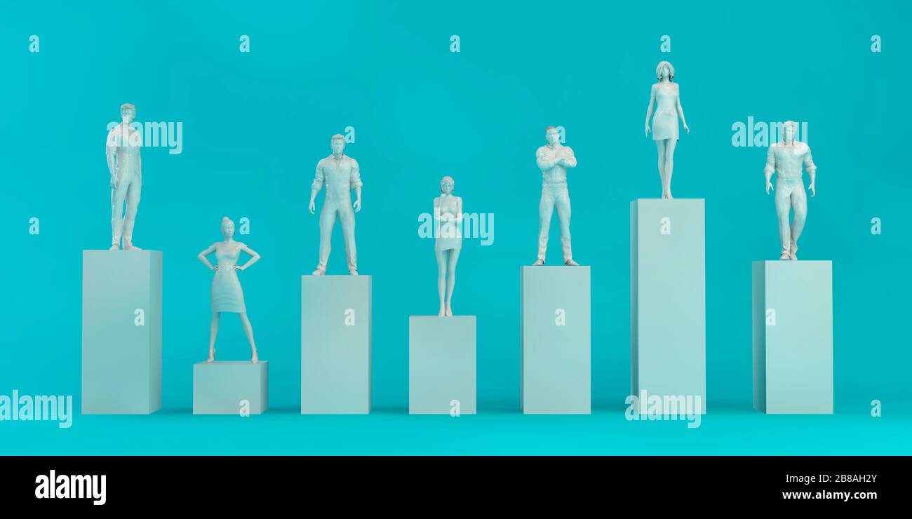 Climbing the Corporate Ladder and Rising Through the Ranks Stock Photo ...