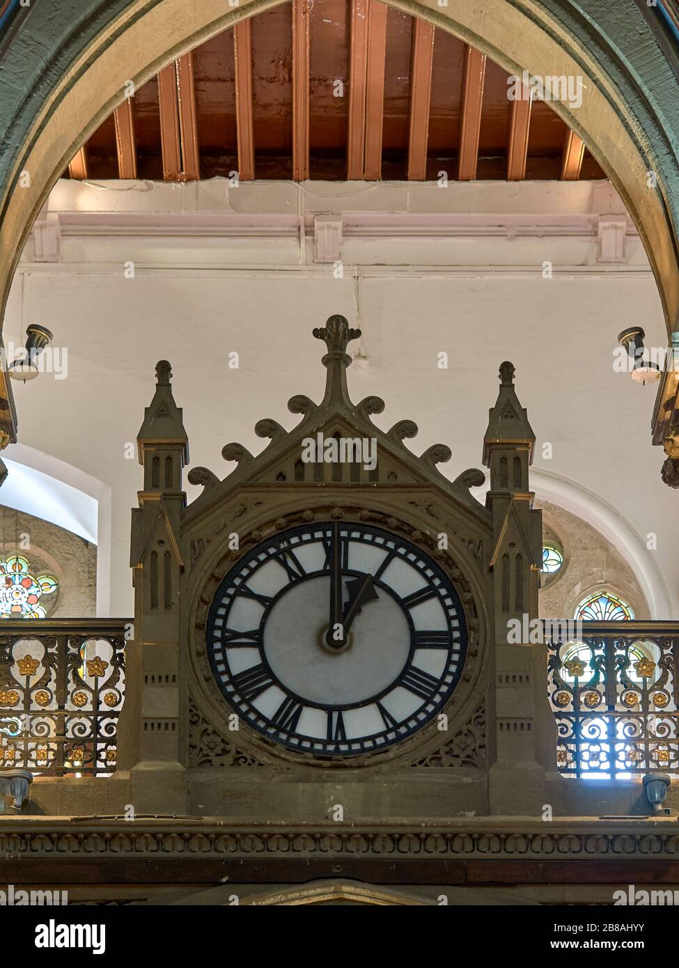 03 Mar 2020 Wall Clock Inside Victoria Terminus VT now Chhatrapati ...