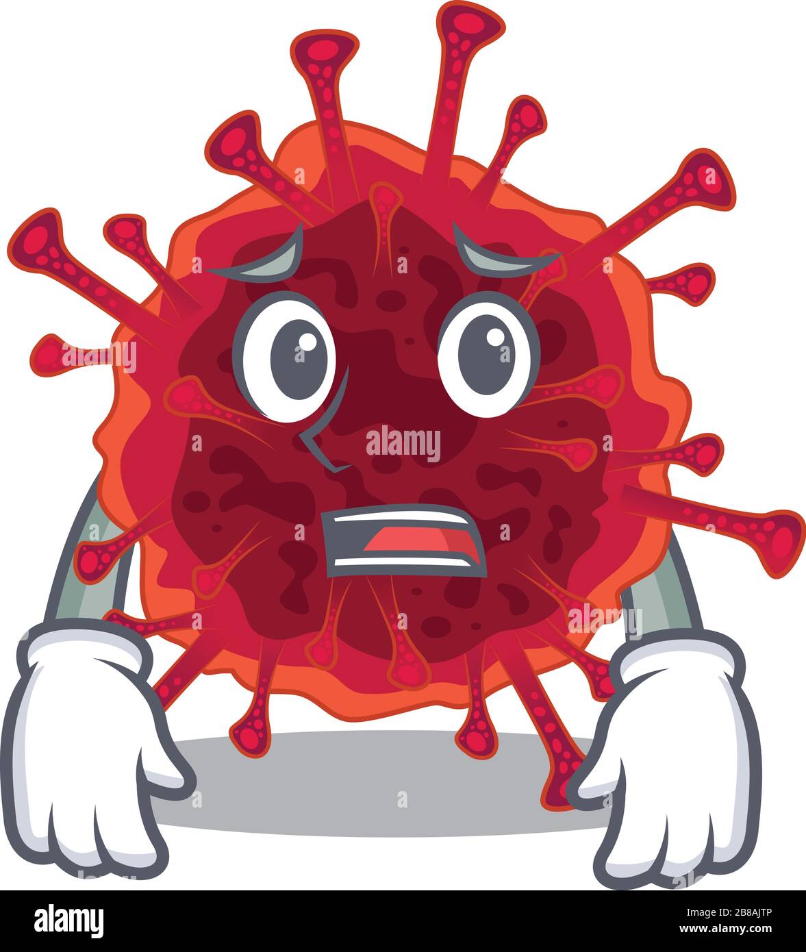 Scared bacteria cartoon Cut Out Stock Images & Pictures - Alamy