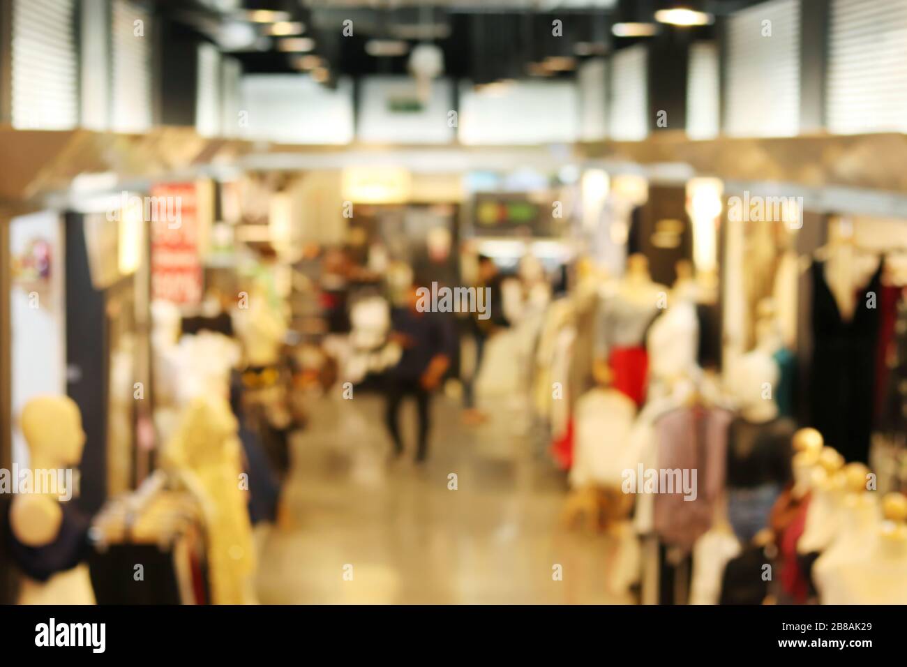 background blurred of shopping clothing store fashion shop inside ...