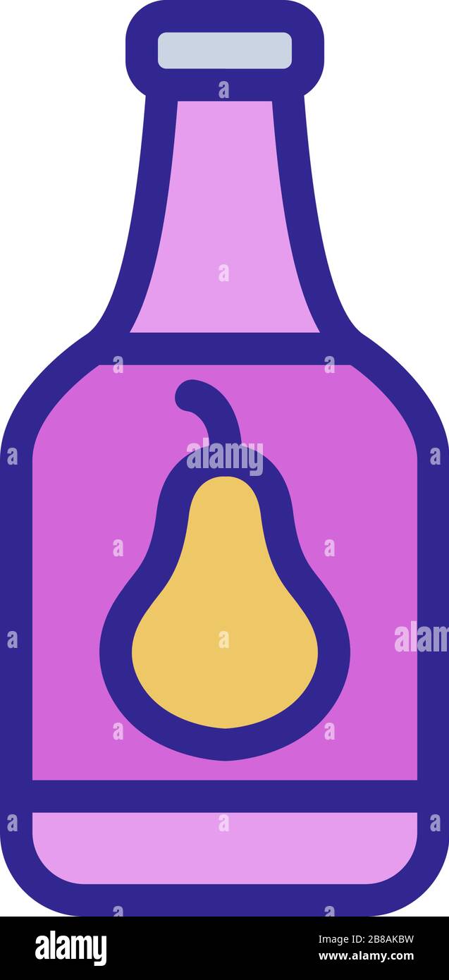 pear drink icon vector outline illustration Stock Vector Image & Art ...