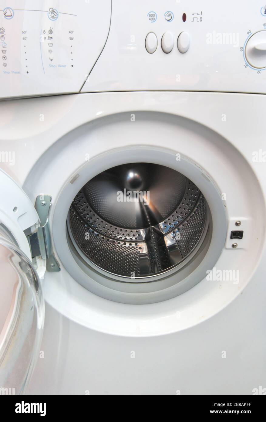 Washing machine closeup. Element of design Stock Photo - Alamy