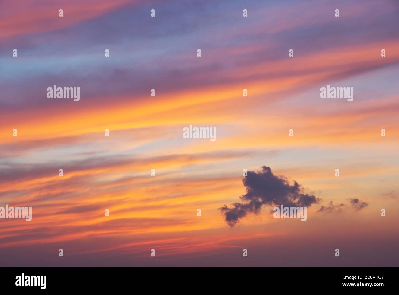 Sky background on sunset. Element of design Stock Photo - Alamy