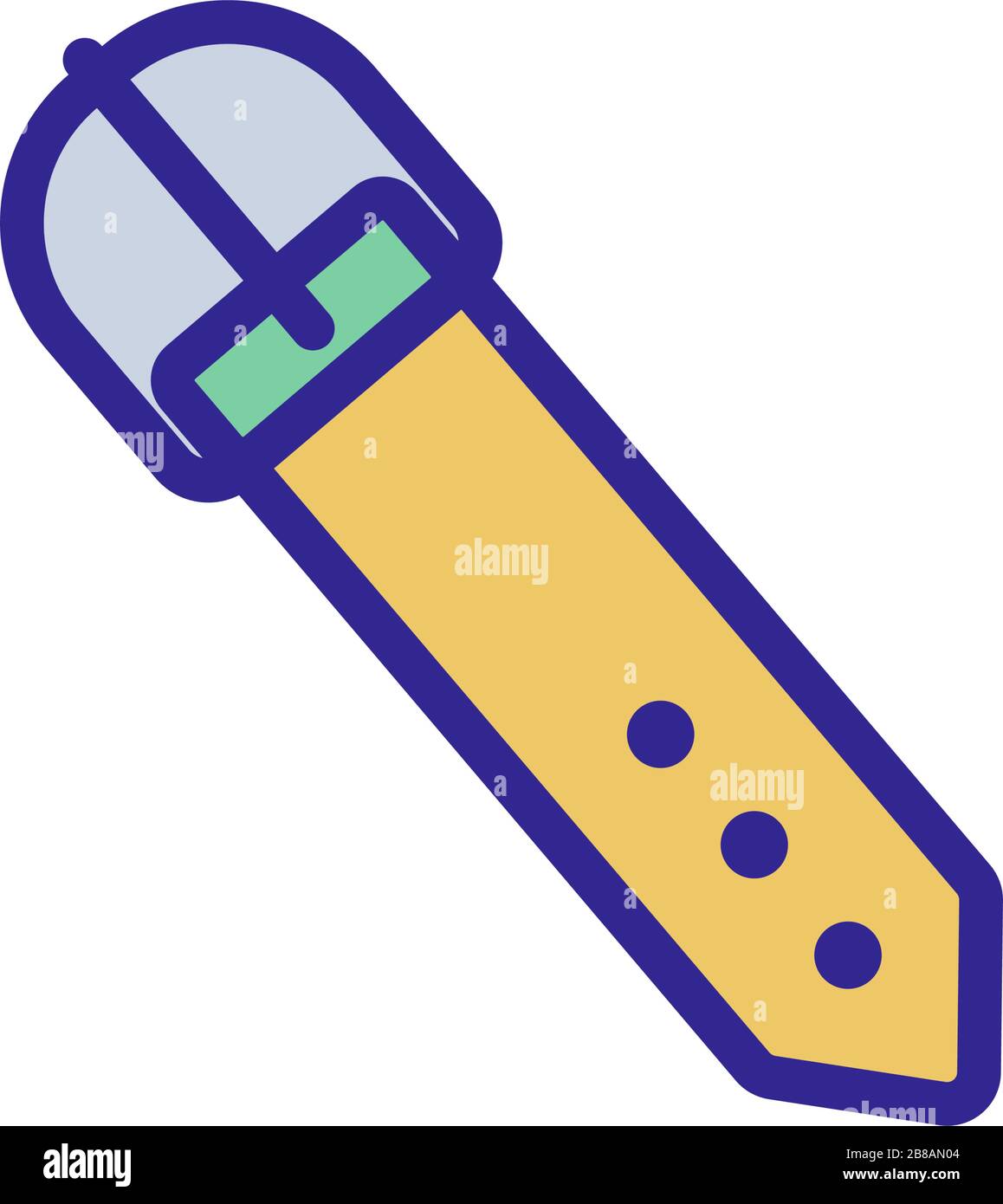 leather strap icon vector outline illustration Stock Vector Image & Art ...