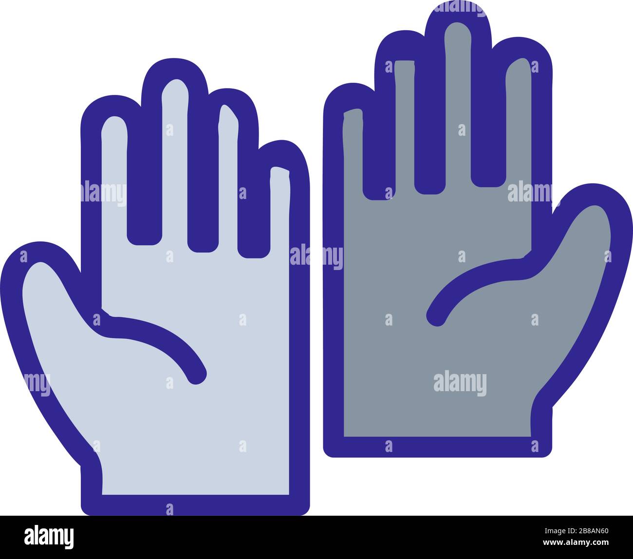 leather gloves icon vector outline illustration Stock Vector Image ...