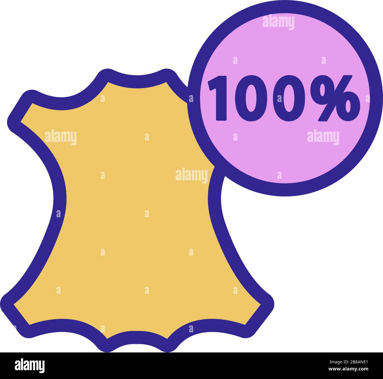 genuine leather icon vector outline illustration Stock Vector Image ...