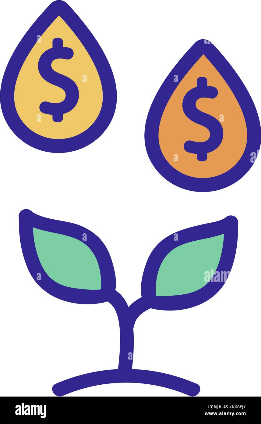 net profit icon vector outline illustration Stock Vector Image & Art ...